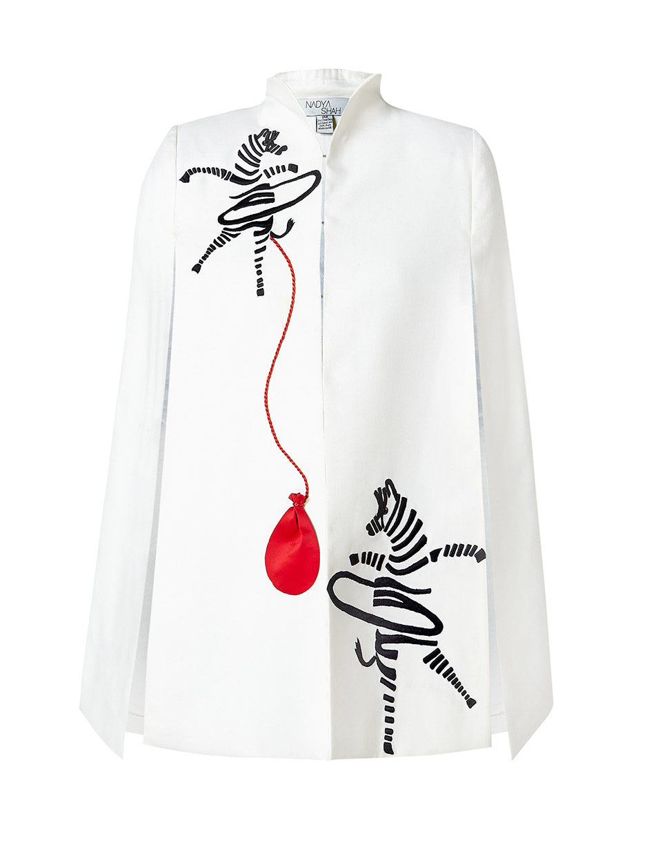 Madagascar Cream Zebra Cape – Nadya Shah